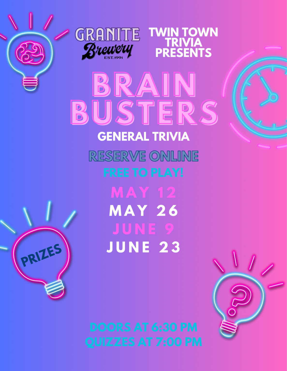 Events - Granite Brewery